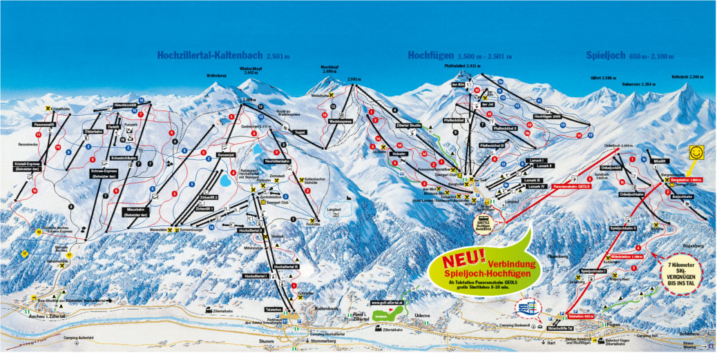 Fügen-Piste-Map-2016 | Mountain Vortex